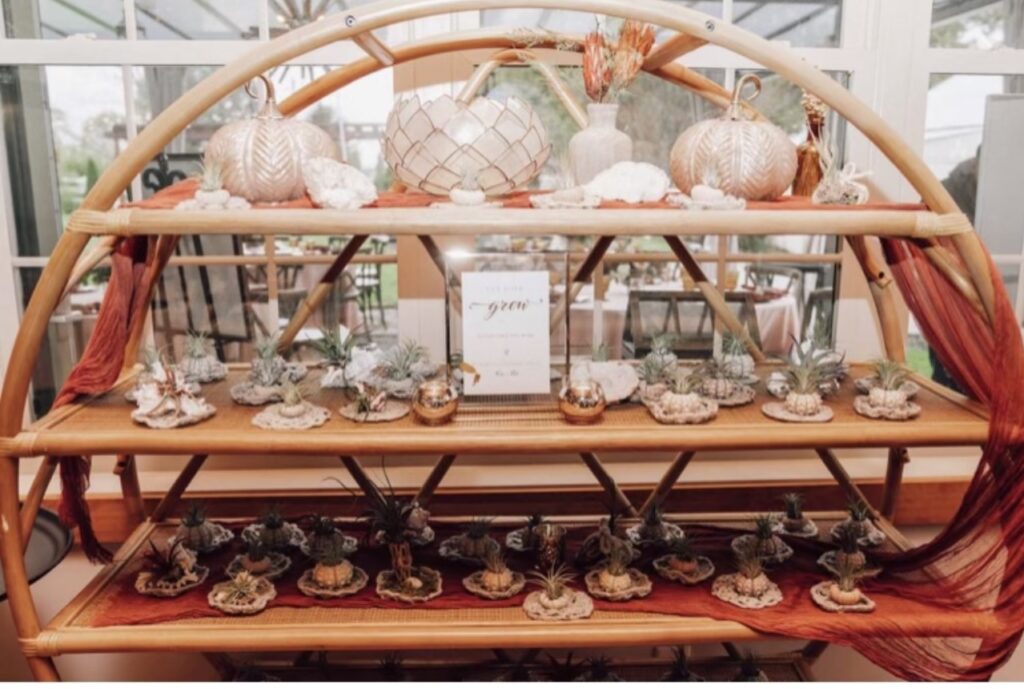 Round Rattan Shelving Display (OT-009) – Dahlia Vintage